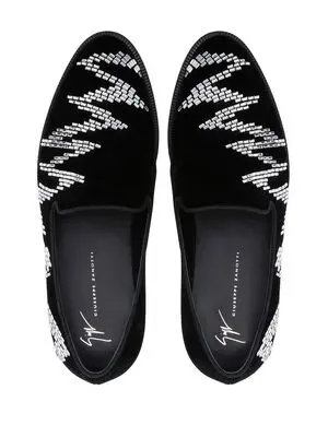 GIUSEPPE ZANOTTI Jareth Shake Loafers - Black