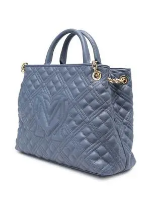 Moschino Quilted Logo-lettering Bag