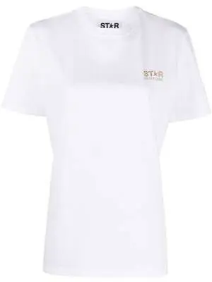 GOLDEN GOOSE Logo-print T-shirt - White