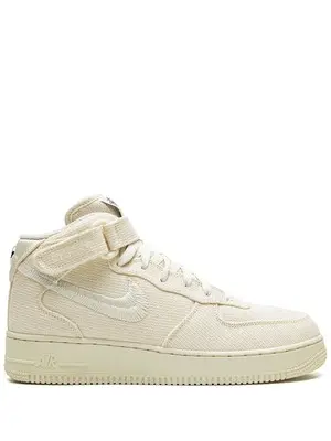 Nike X Stussy Air Force 1 Mid Sneakers - Neutrals