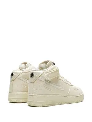 Nike X Stussy Air Force 1 Mid Sneakers - Neutrals