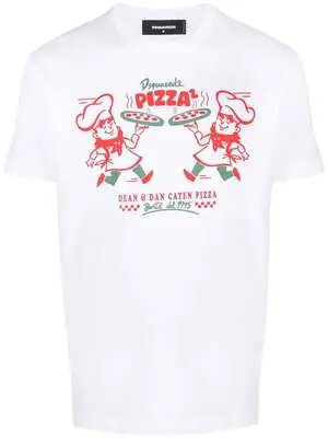 Dsquared2 Pizza Graphic-print T-shirt - White