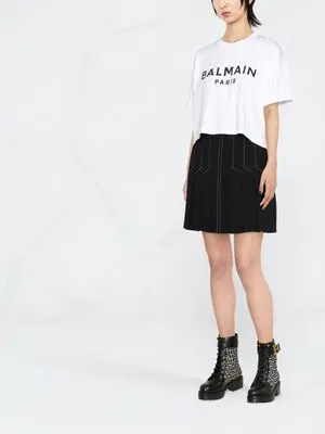 Balmain Cropped T-shirt - White