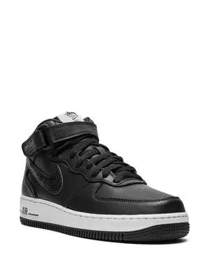 Nike X Stussy Air Force 1 Mid Sneakers - Black