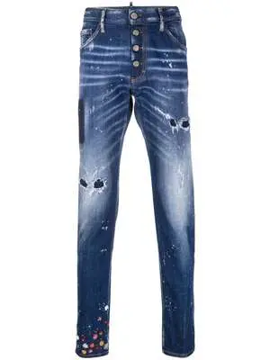 Dsquared2 Ripped Slim-fit Jeans