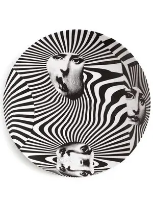 FORNASETTI Tema E Variazioni N.312 Wall Plate - White
