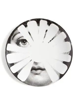 FORNASETTI Tema E Variazioni N.37 Wall Plate - White