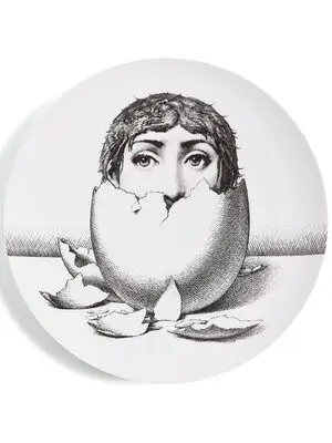 FORNASETTI Tema E Variazioni N.258 Wall Plate - White