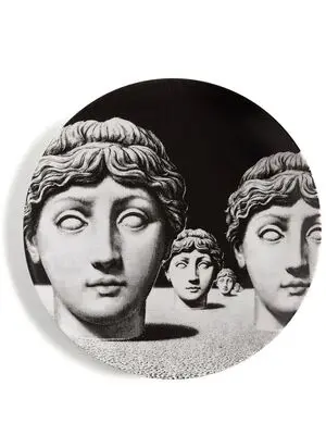 FORNASETTI Tema E Variazioni N.205 Wall Plate - White