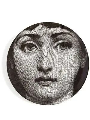 FORNASETTI Tema E Variazioni N.90 Wall Plate - White