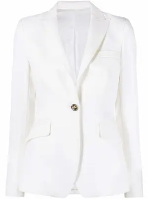 Philipp Plein Embellished Cady Blazer - White