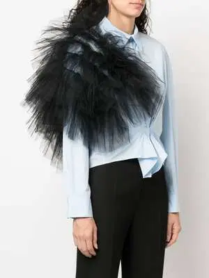 ACT Nº1 Tulle-embellished Shirt