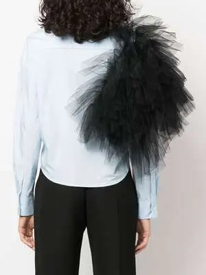 ACT Nº1 Tulle-embellished Shirt