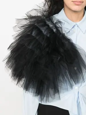 ACT Nº1 Tulle-embellished Shirt