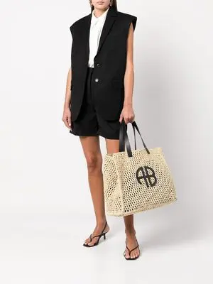ANINE BING Large Rio Tote Bag - Neutrals