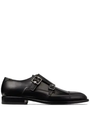 JIMMY CHOO Finnion Monk Shoes - Black