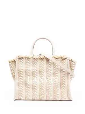LANVIN In & Out Herringbone Tote Bag