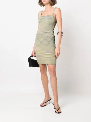 ISA BOULDER Sleeveless Cut-out Knit Dress