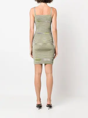 ISA BOULDER Sleeveless Cut-out Knit Dress