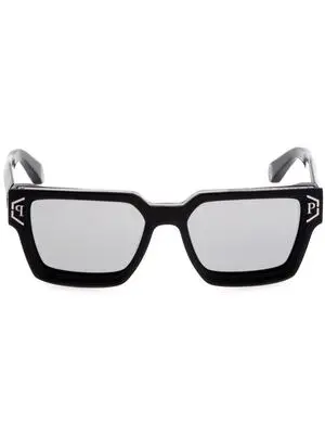 Philipp Plein Brave Square Frame Sunglasses - Grey