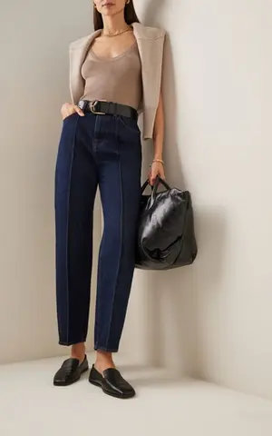 TOTEME Ribbed Silk-cashmere Tank Top