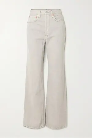RE/DONE 70s High-rise Wide-leg Jeans Gray
