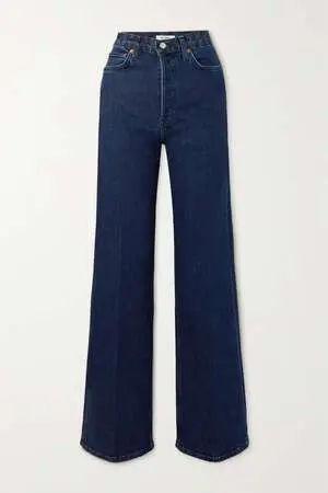 RE/DONE 70s High-rise Wide-leg Jeans Indigo