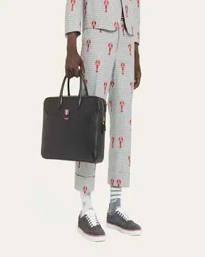 Thom Browne Pebble Leather Briefcase