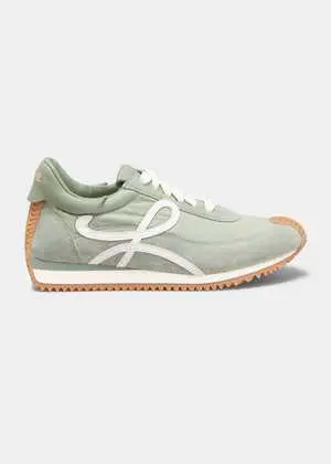 Loewe Flow Bicolor Retro Runner Sneakers 8764-pale Celadon