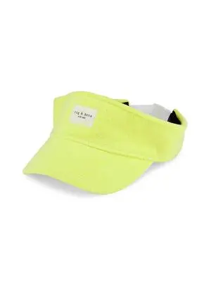 Rag & Bone Women's Addison Logo Terry Visor - Yellow - Yellow