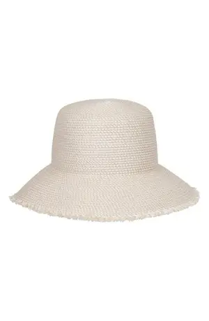 Eric Javits Eric Javits Squishee® Straw Bucket Hat Cream