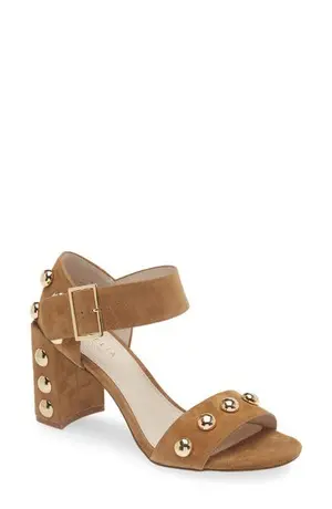 CECELIA NEW YORK Cecelia New York Gail Studded Sandals Nutella Suede