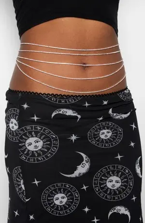 VIDAKUSH Mini Diamante Belly Chain