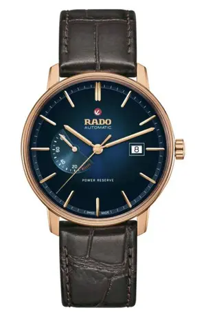 RADO Coupole Automatic Power Reserve Bracelet Watch - Blue