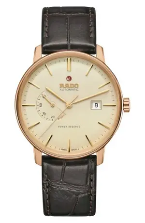 RADO Coupole Automatic Power Reserve Bracelet Watch Brown