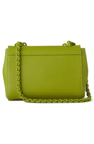 Mulberry Lily Crinkle Leather Top Handle Bag - Acid Green
