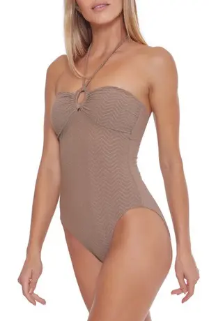Trina Turk Empire Bandeau One-piece Swimsuit