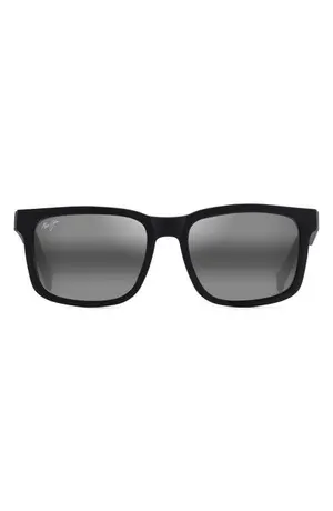 Maui Jim Square Sunglasses - Matte Black