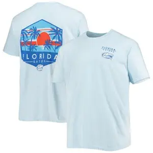 IMAGE ONE Florida Gators Landscape Shield Comfort Colors T-shirt - Light Blue