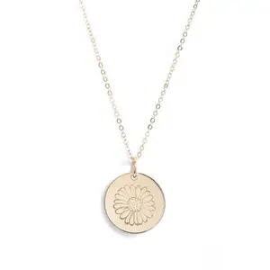 NASHELLE Nashelle Birth Flower Necklace 14k Gold Fill - April