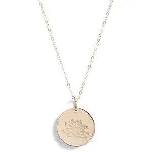NASHELLE Nashelle Birth Flower Necklace 14k Gold Fill - July