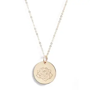 NASHELLE Nashelle Birth Flower Necklace 14k Gold Fill - June