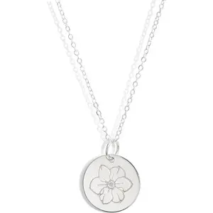 NASHELLE Nashelle Birth Flower Necklace Sterling Silver - December
