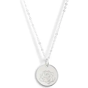 NASHELLE Nashelle Birth Flower Necklace Sterling Silver - June