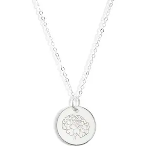 NASHELLE Nashelle Birth Flower Necklace Sterling Silver - October