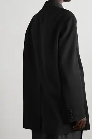THE ROW Obine Oversized Grain De Poudre Wool Blazer