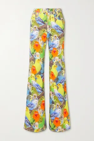 Loewe High-rise Printed Flared Jeans