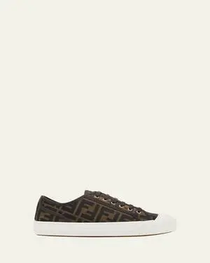 Fendi Ff Jacquard Low-top Sneakers