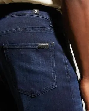 7 For All Mankind Slimmy Tapered Jeans - Deep Blue