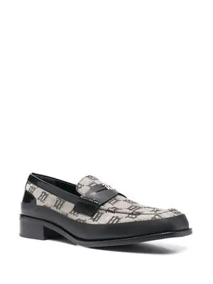 MISBHV Monogram Print Penny Loafers